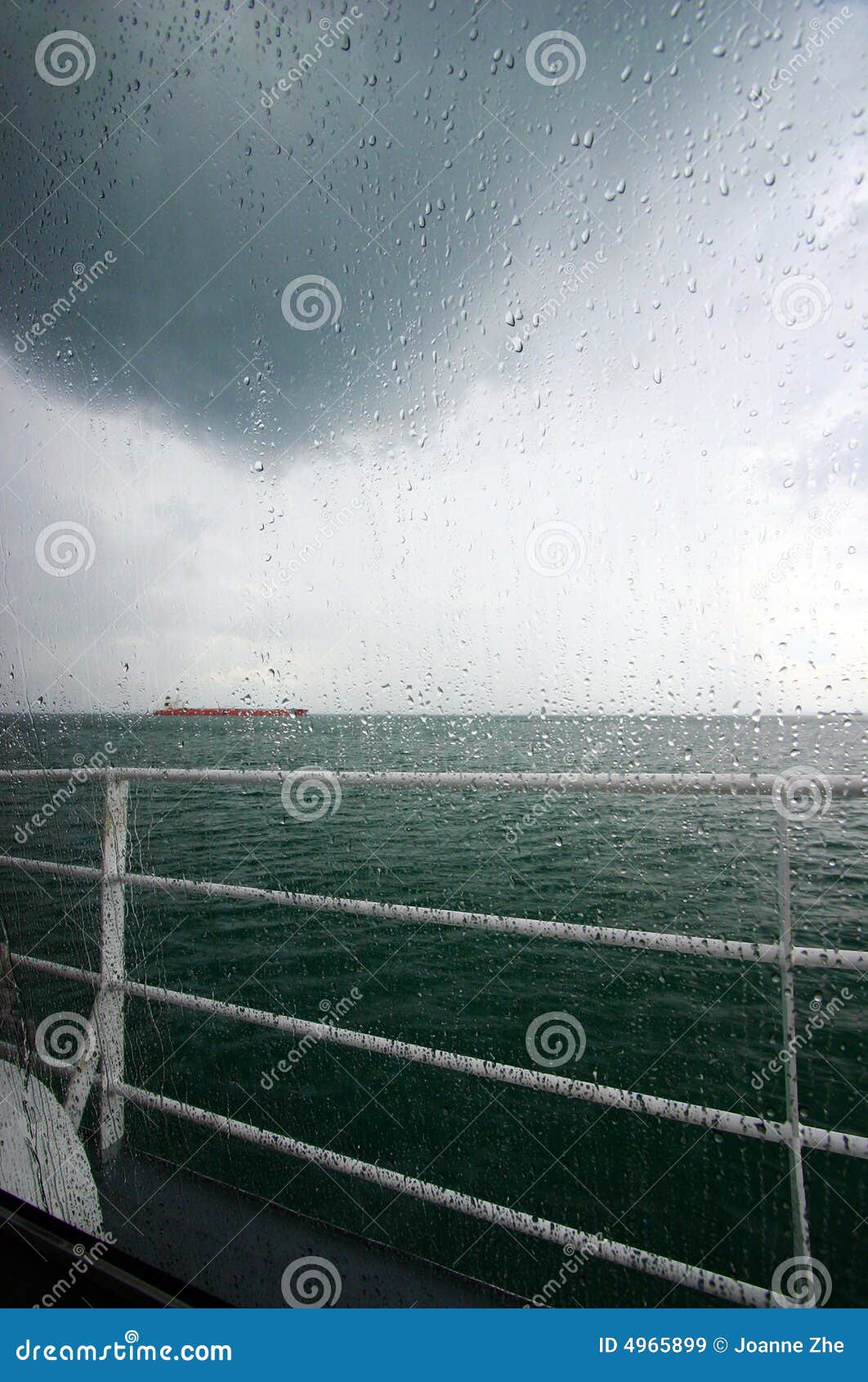 Raining sea view stock image. Image of dark, clouds, horizon - 4965899