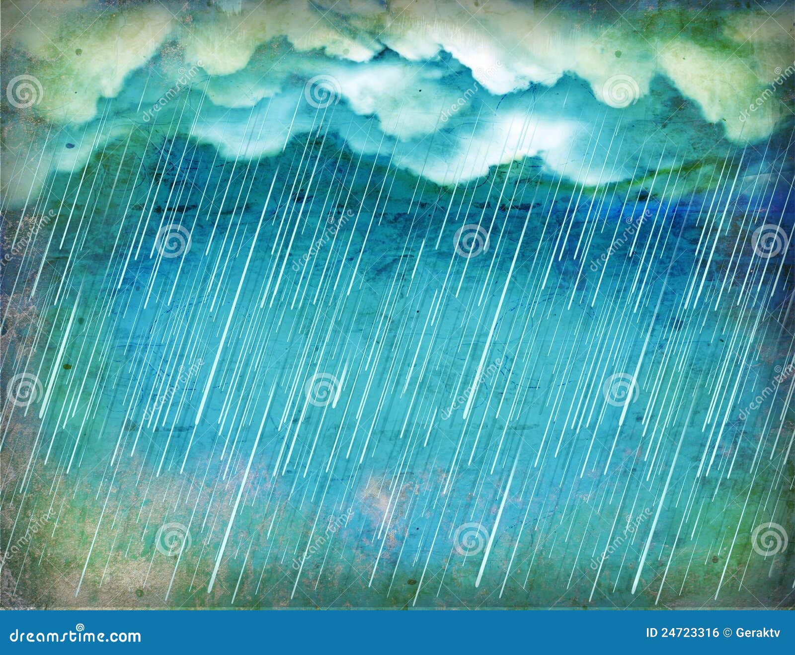 Raining Sky.Vintage Nature Royalty Free Stock Image - Image: 24723316