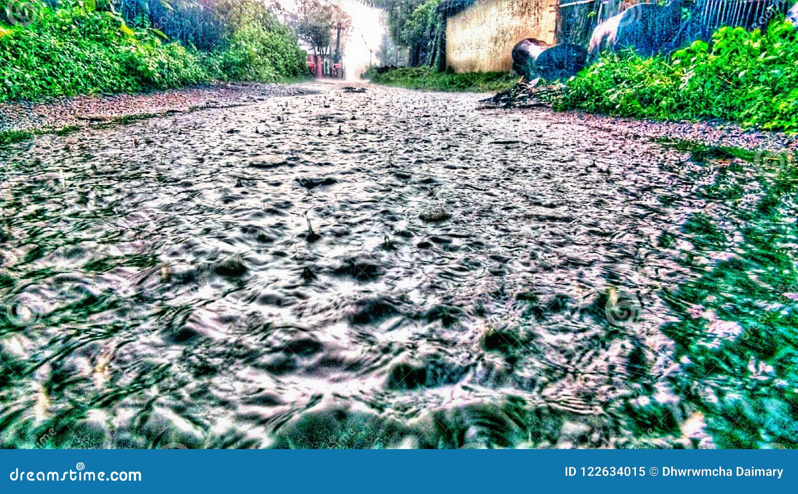 Raining with Small Drop of Water Stock Image - Image of light, grass ...