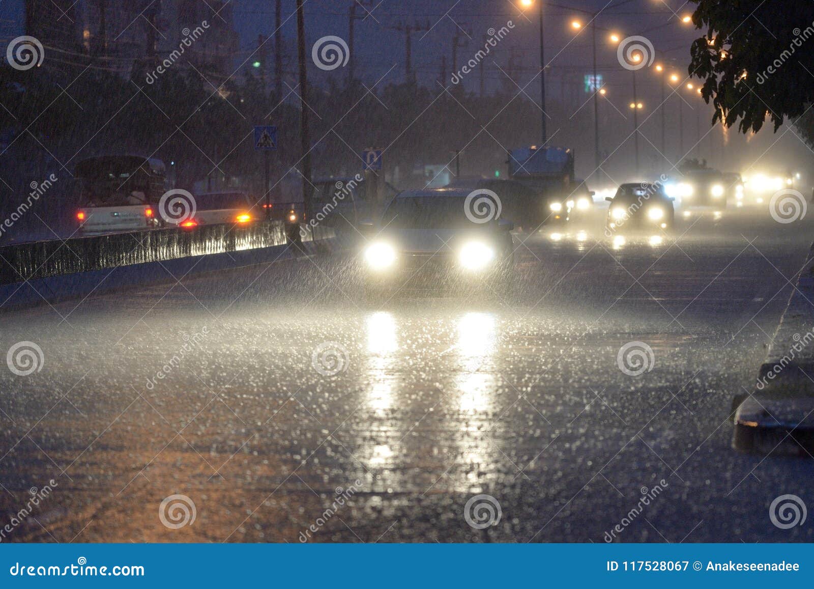 Raining in the town stock image. Image of rainy, drop - 117528067