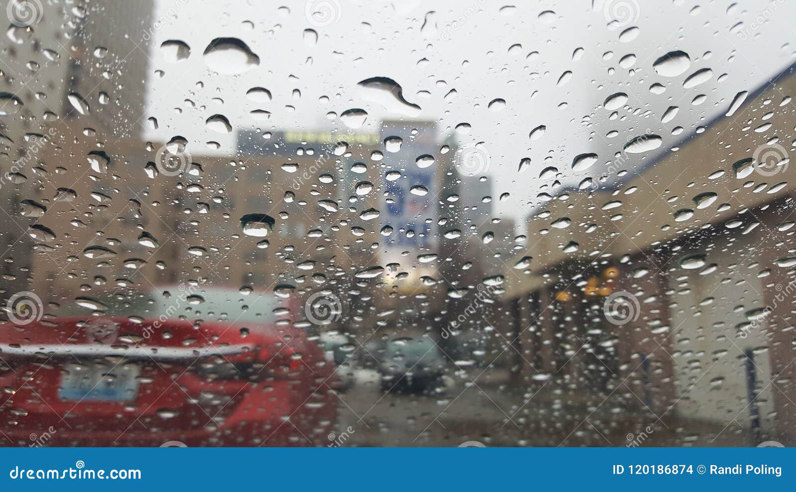 Raining Weather Rain on Windshield Stock Photo - Image of winshield ...