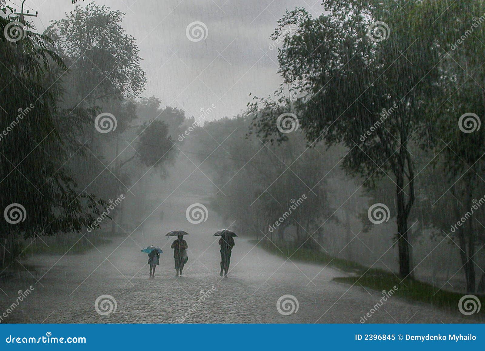 Rainstorm stock image. Image of lightning, deluge, heavy - 2396845