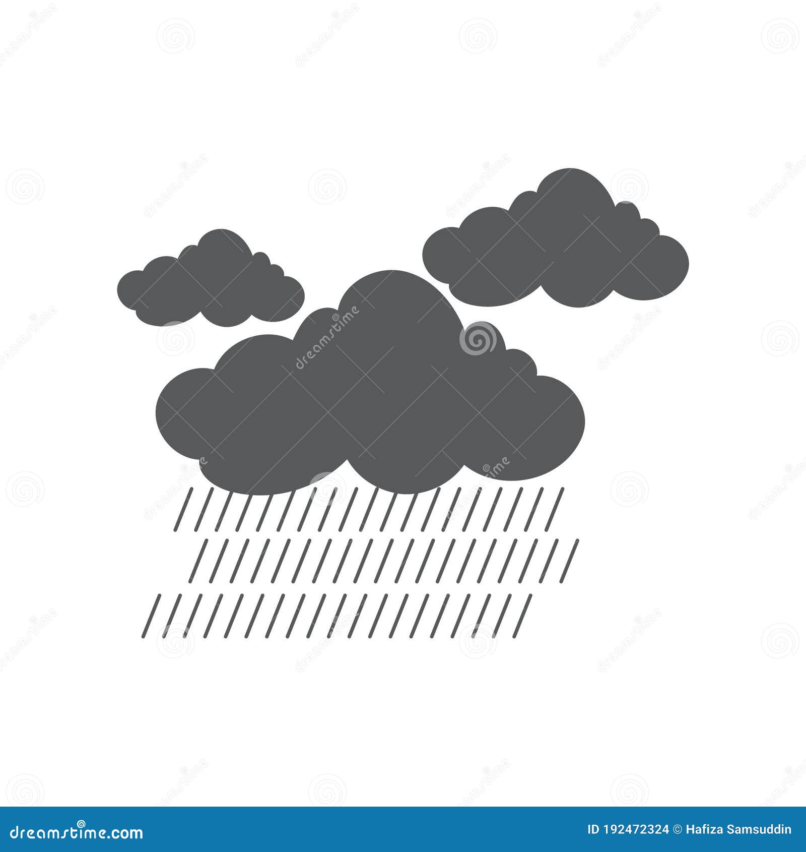 Rainstorm. Vector Illustration Decorative Design Stock Vector ...