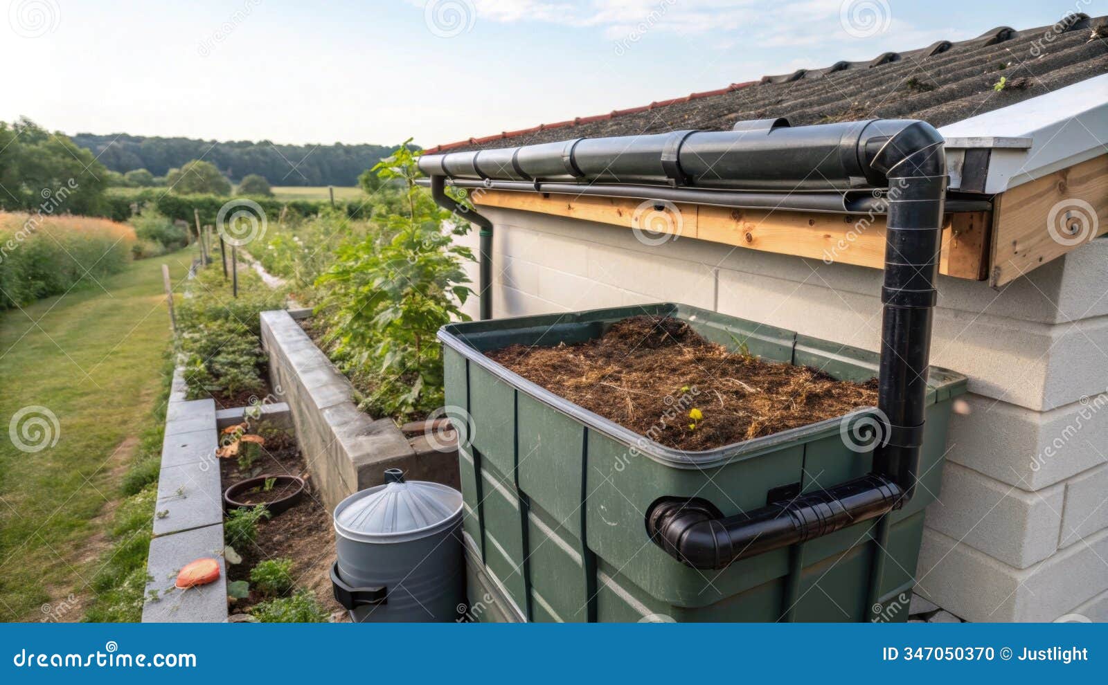Rainwater Collection System Directing Moisture To Enhance the ...