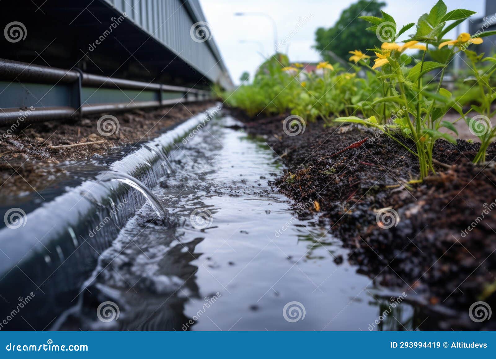 Stormwater Management System - Concrete Pipe Stock Image ...