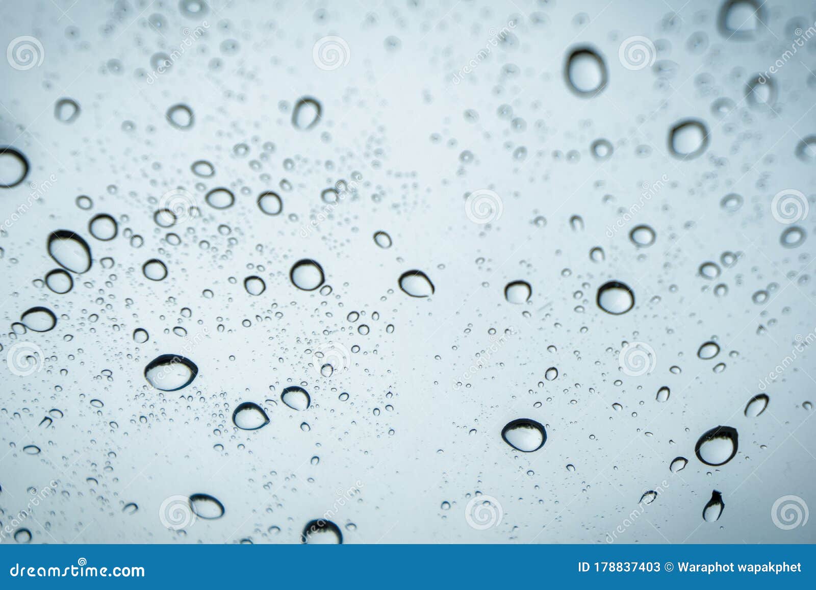 Rainwater on the Windshield, Background Concept Stock Image - Image of ...