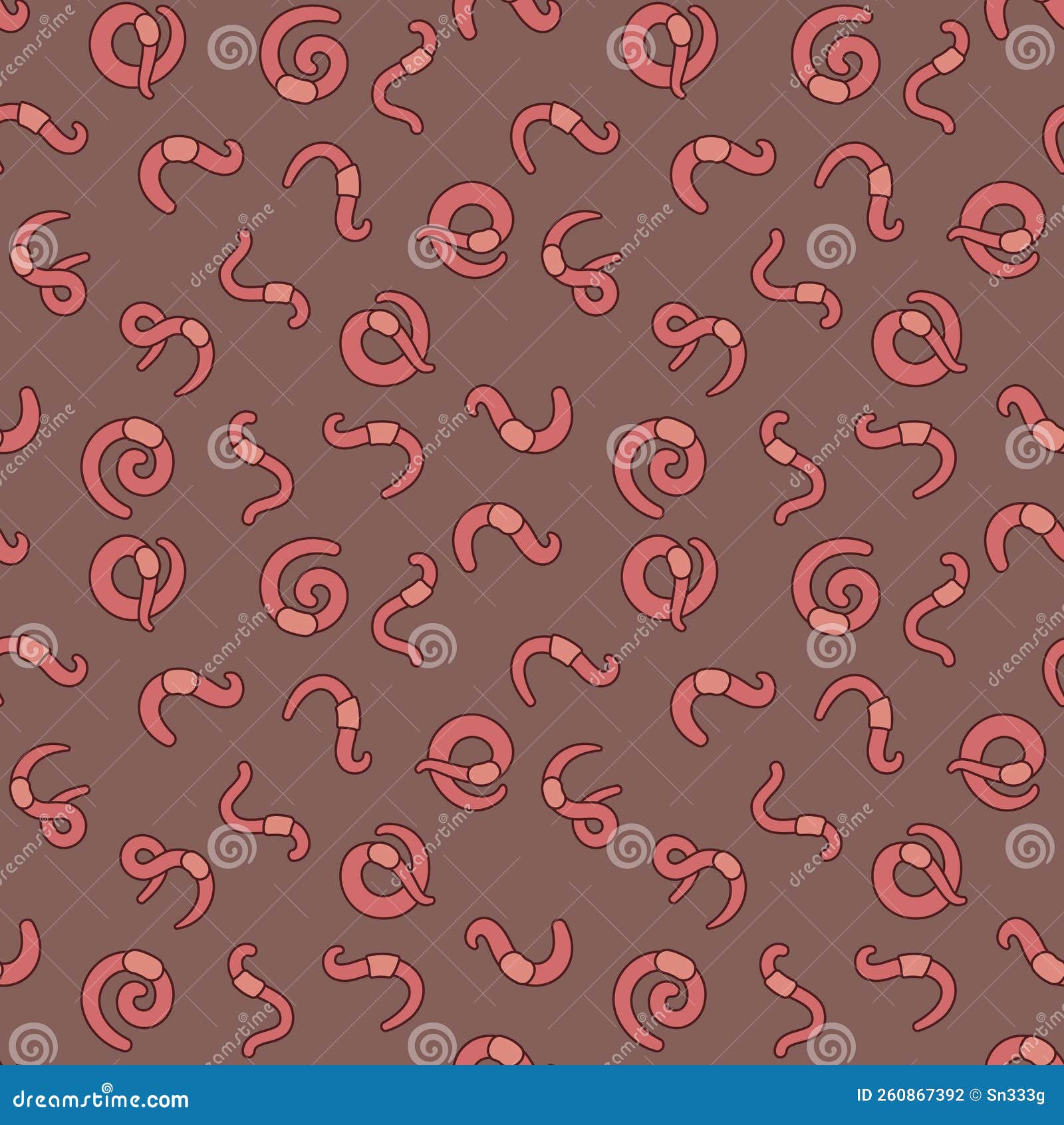 Background With Worms. Vector Illustration | CartoonDealer.com #70376092