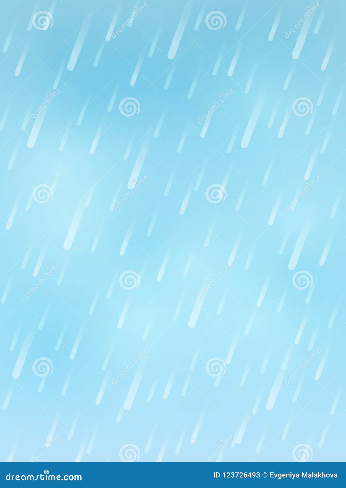 Rainy Blue Background for Your Design Stock Vector - Illustration of ...