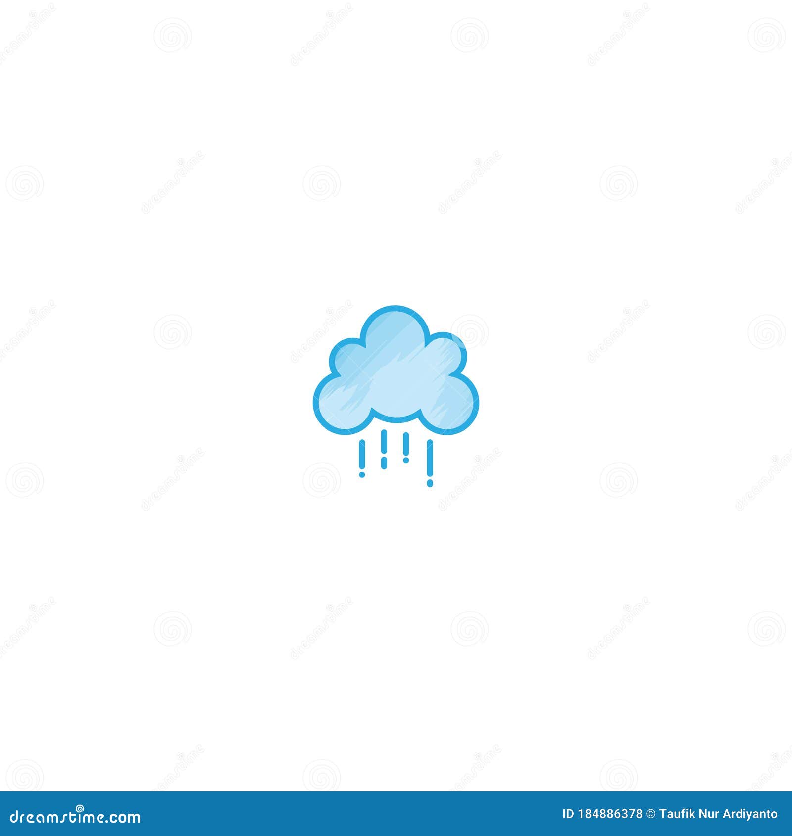 Rainy Cloud Logo Icon Concept Stock Vector - Illustration of ...