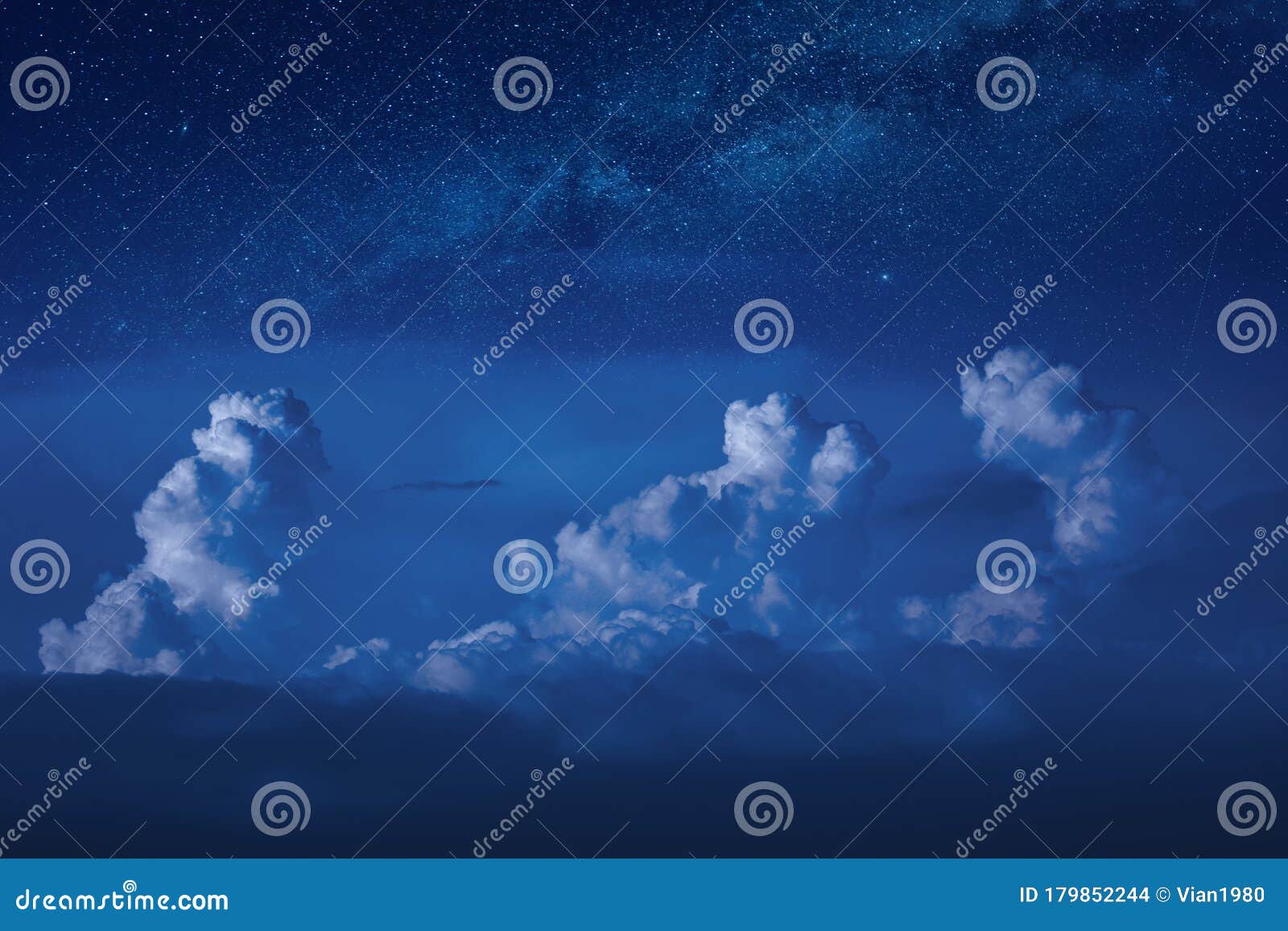 Rainy Clouds in a Moonlight Stock Photo - Image of beauty, scenery ...