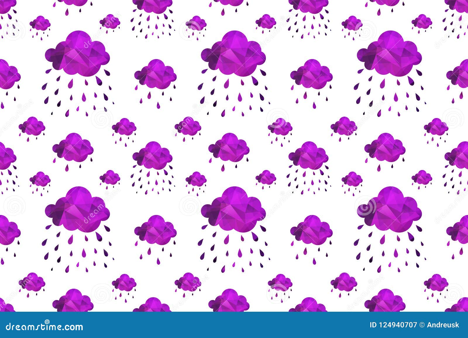Rainy Clouds For Logo Design Illustrator, Drops Of Rain Symbol Stock ...