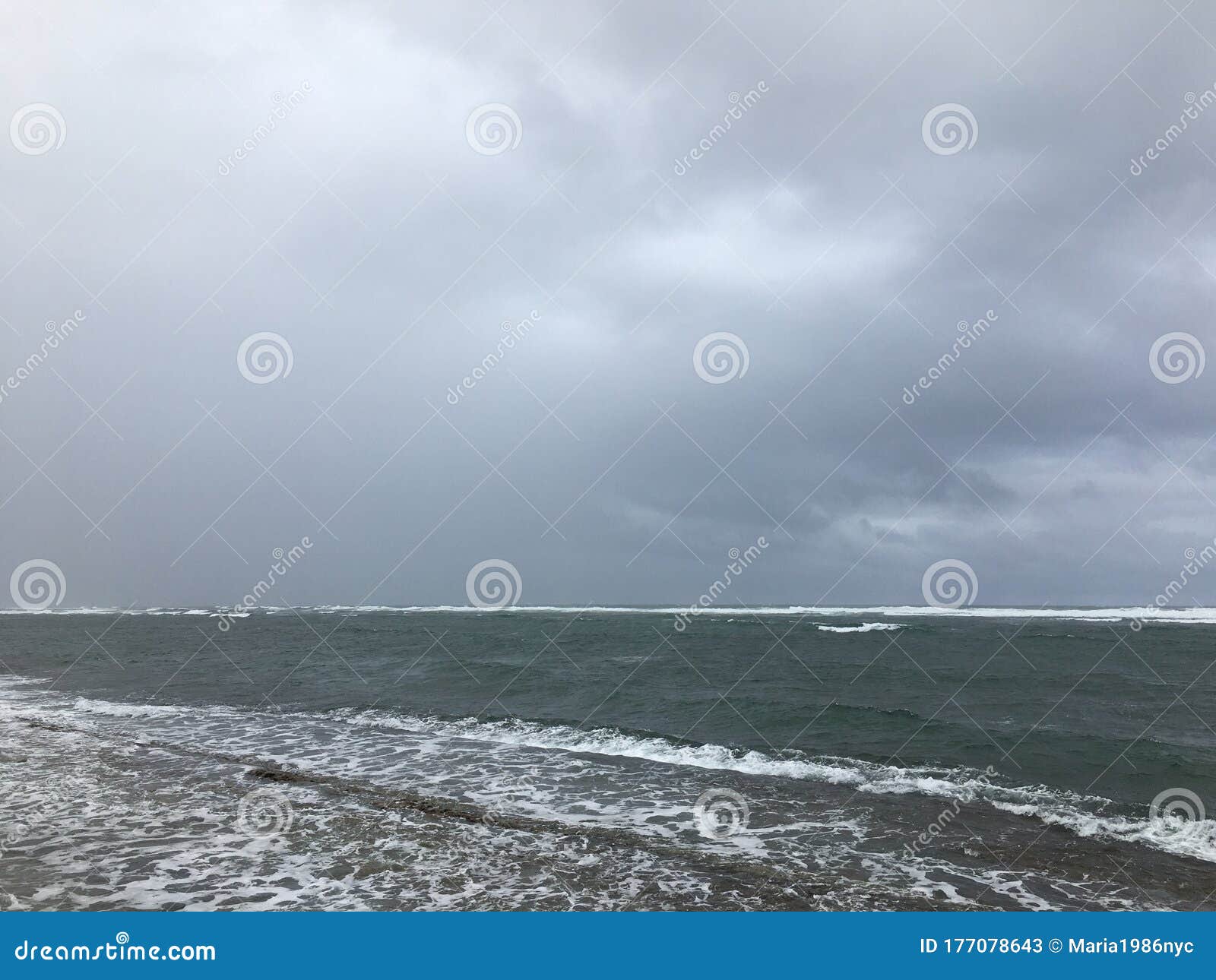 Rainy and Cloudy Day in Spring on Kauai Island, Hawaii. Stock Image ...