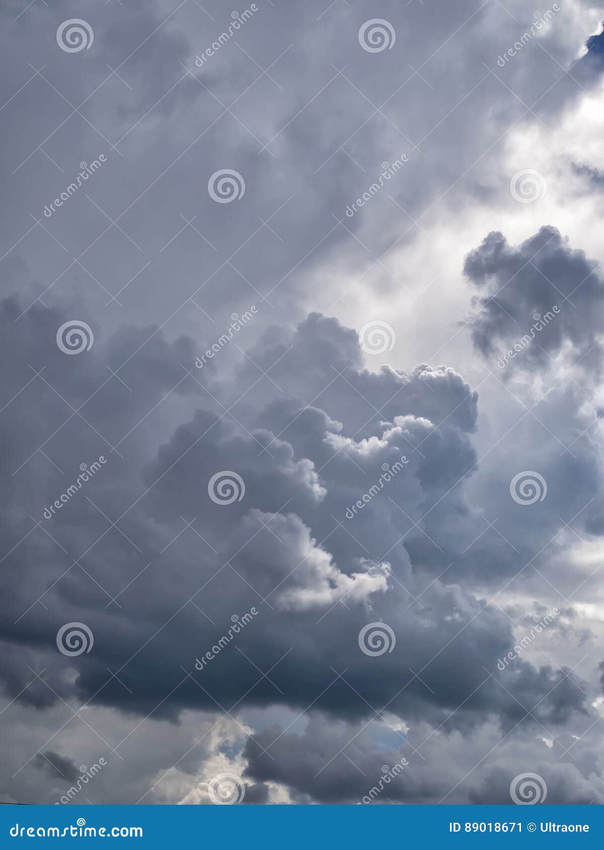 Rainy, Cloudy Sky Background Vertical Stock Image - Image of weather ...