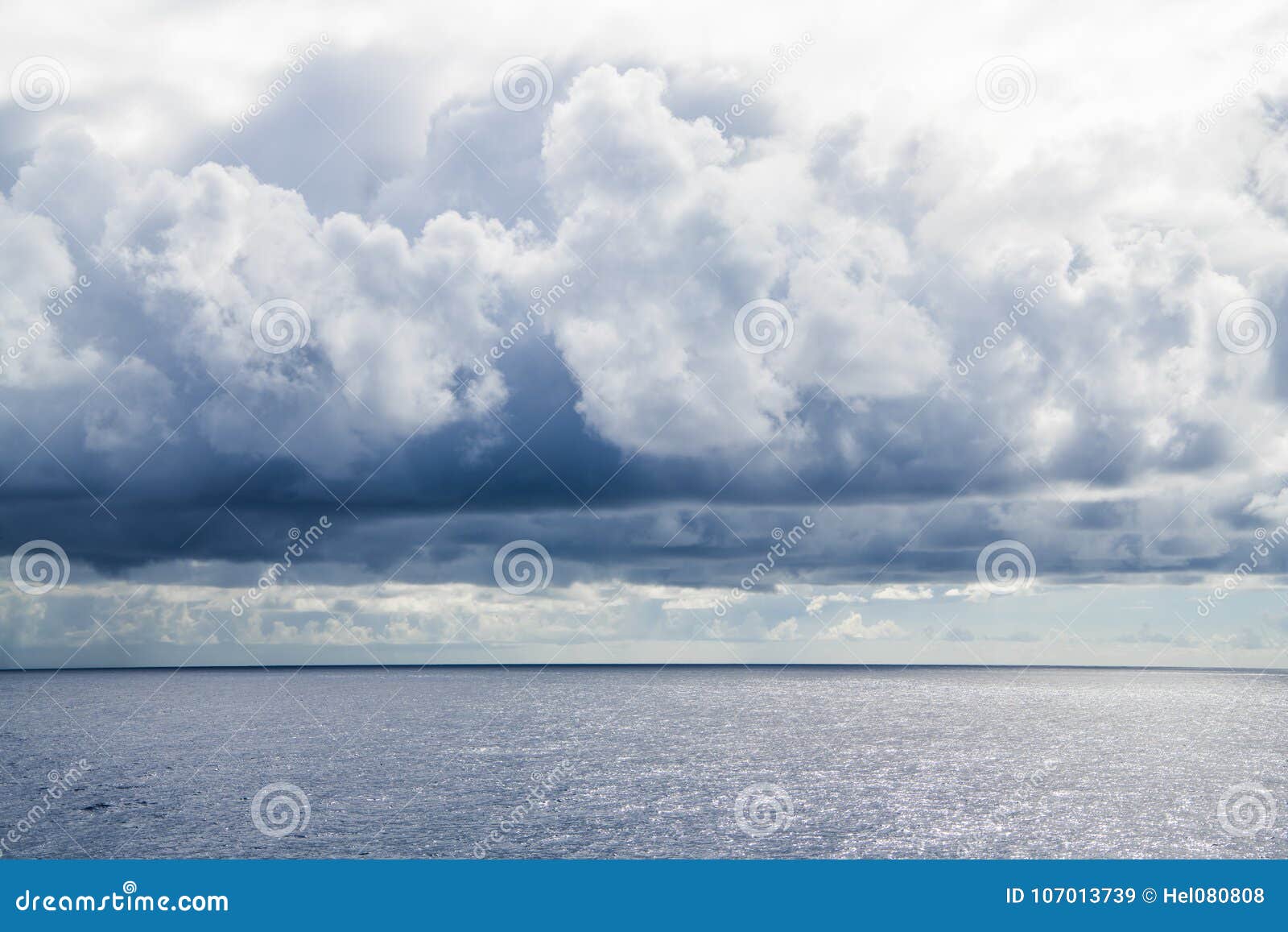 Rainy Clouds Over Atlantic Ocean Stock Image - Image of bringing ...