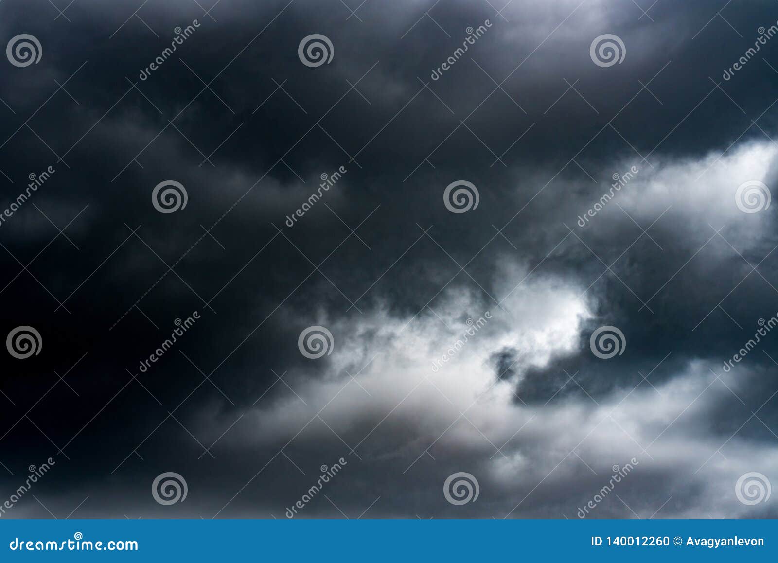 Rainy Dark Clouds stock photo. Image of scene, background - 140012260
