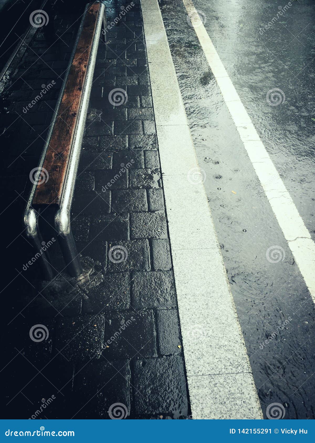 Rainy day bus station stock image. Image of rainy, station - 142155291