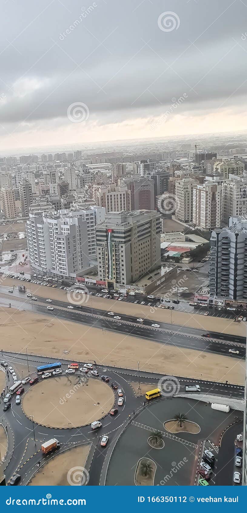 Rainy Day at Dubai stock photo. Image of dubai, traffic - 166350112