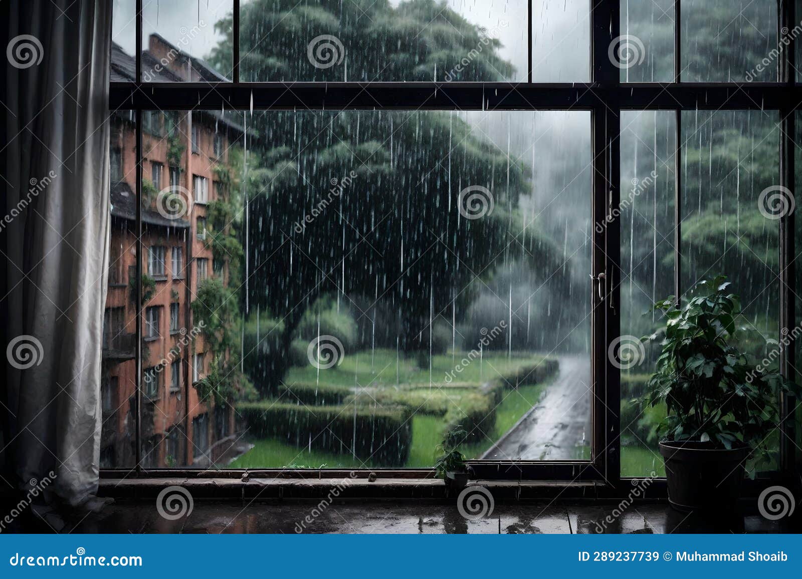 Rainy Day Outside the Window with Beautiful Rainy Day Stock ...