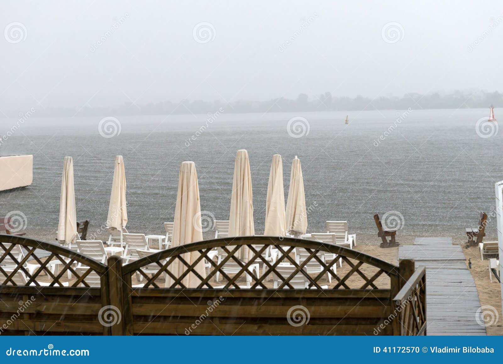Rainy day at the resort stock photo. Image of summer - 41172570