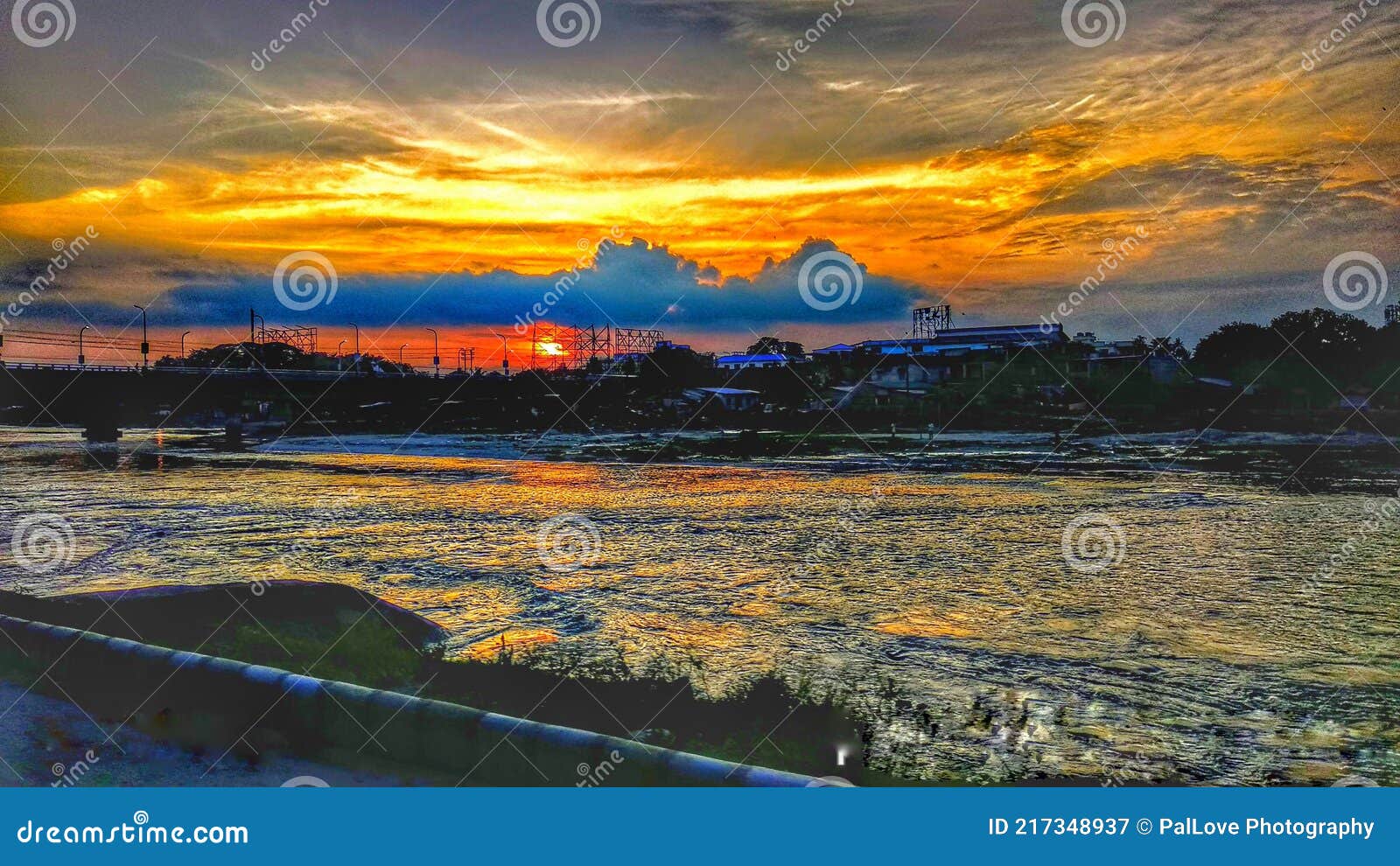 A rainy day sun set stock image. Image of sunrise, coast - 217348937