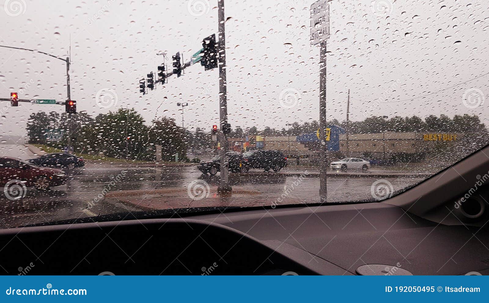Rainy Day Inside A Car Royalty-Free Stock Photo | CartoonDealer.com ...