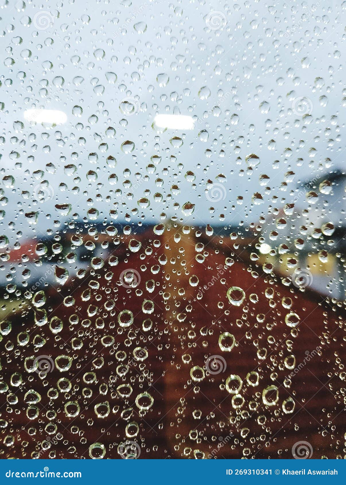 Rainy Day on a Window at Afternoon Stock Image - Image of afternoon ...