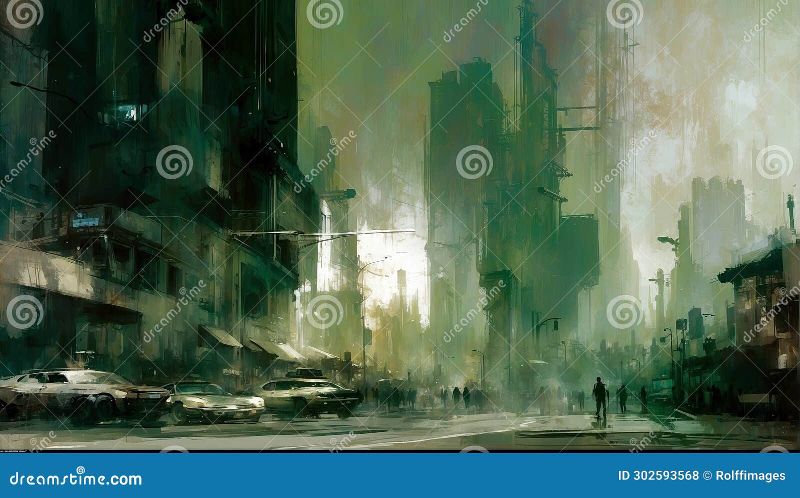 Gloomy Metropolis Abandoned Building With Dark And Foreboding Colors ...