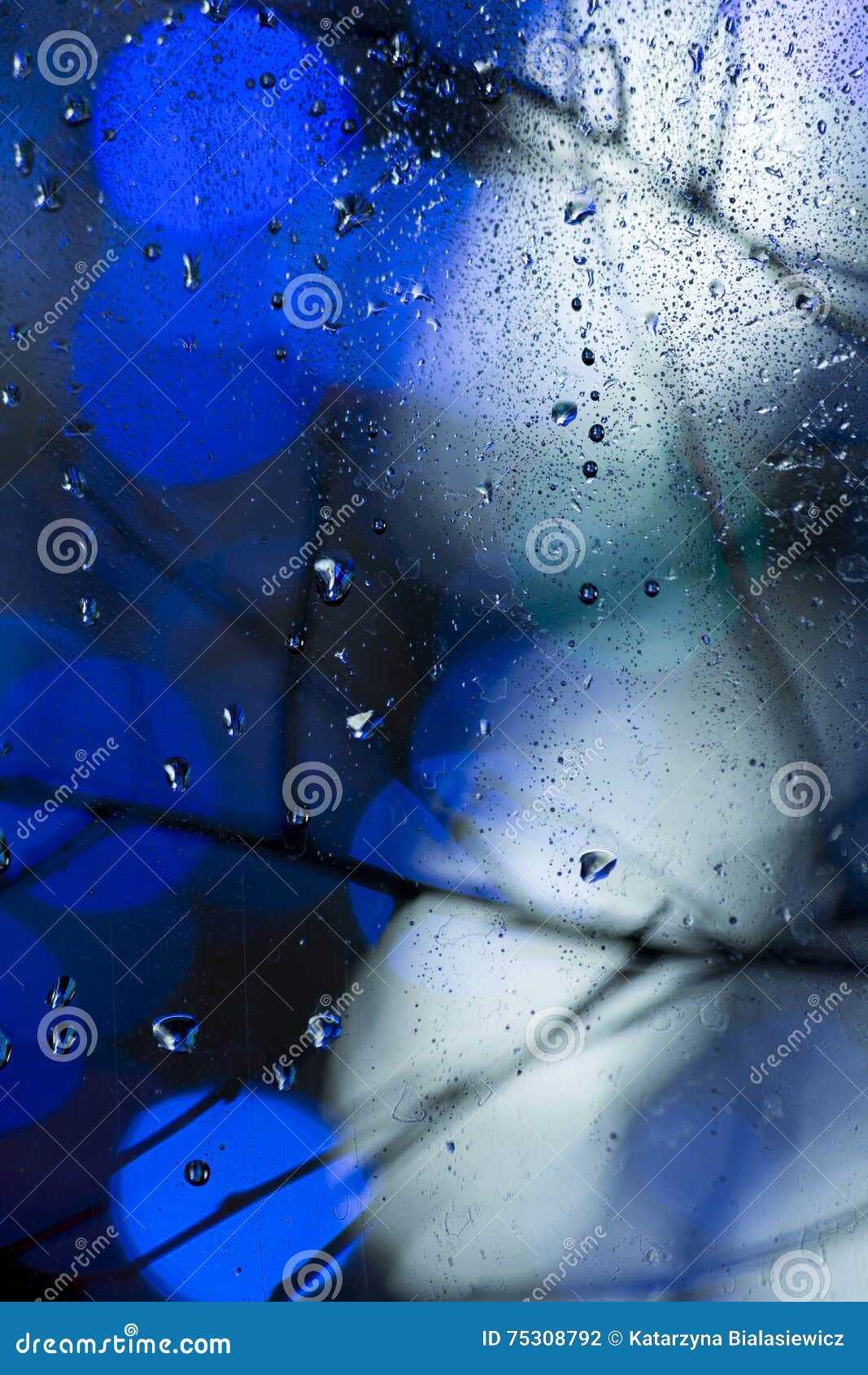 Rainy night lights stock photo. Image of outdoor, phenomenon - 75308792