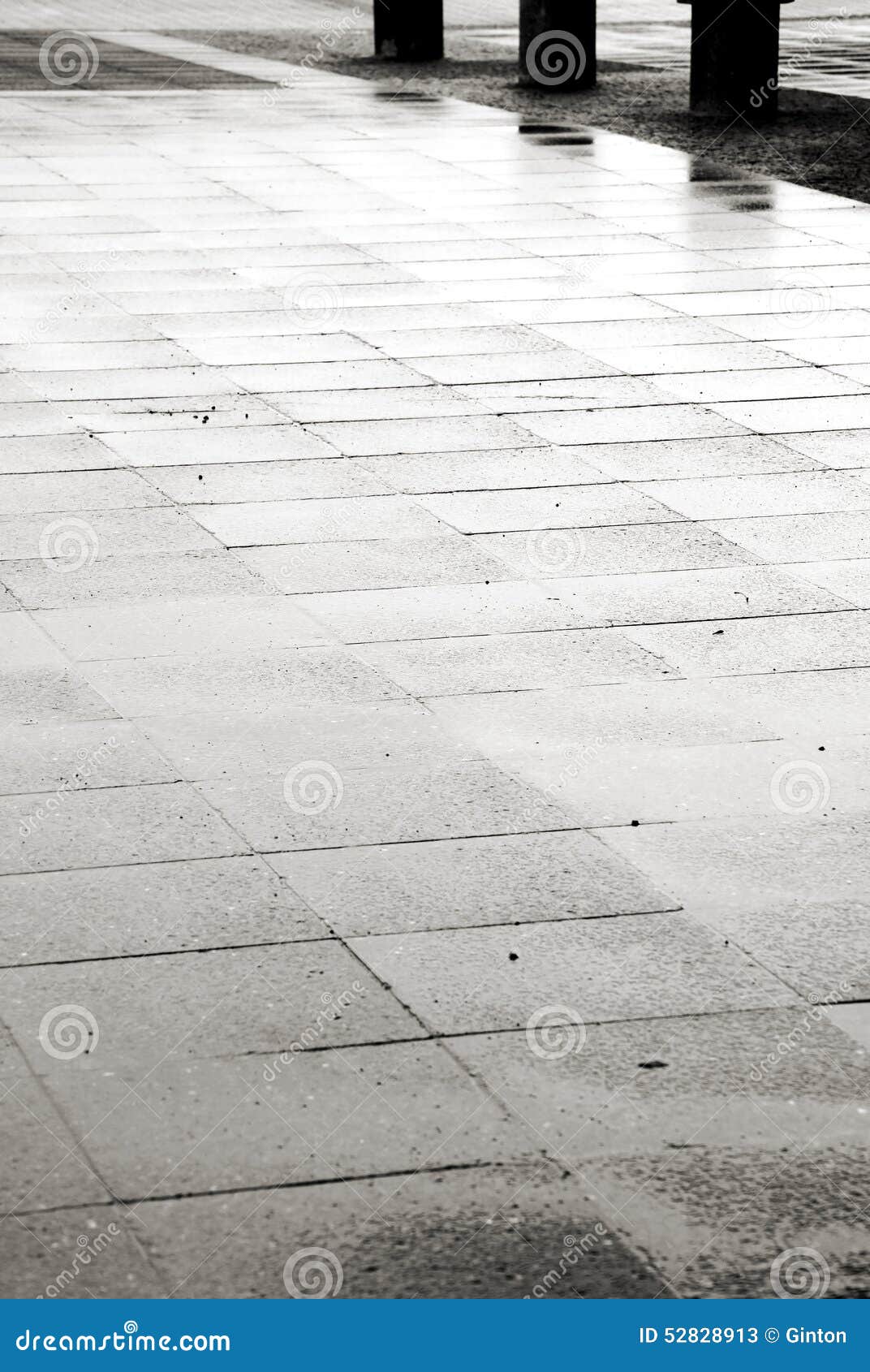 Rainy paving slabs stock image. Image of aerial, slabs - 52828913