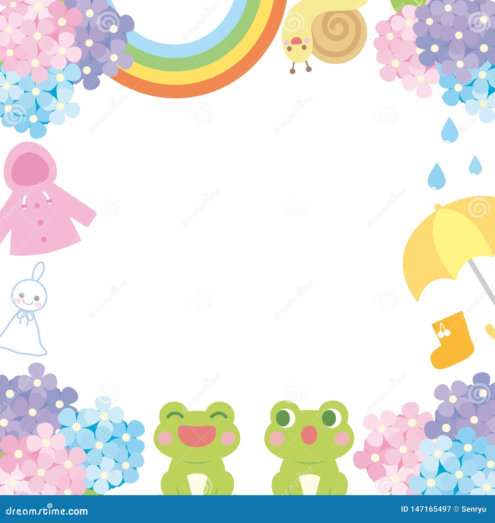 Rainy season10 stock vector. Illustration of snail, message - 147165497