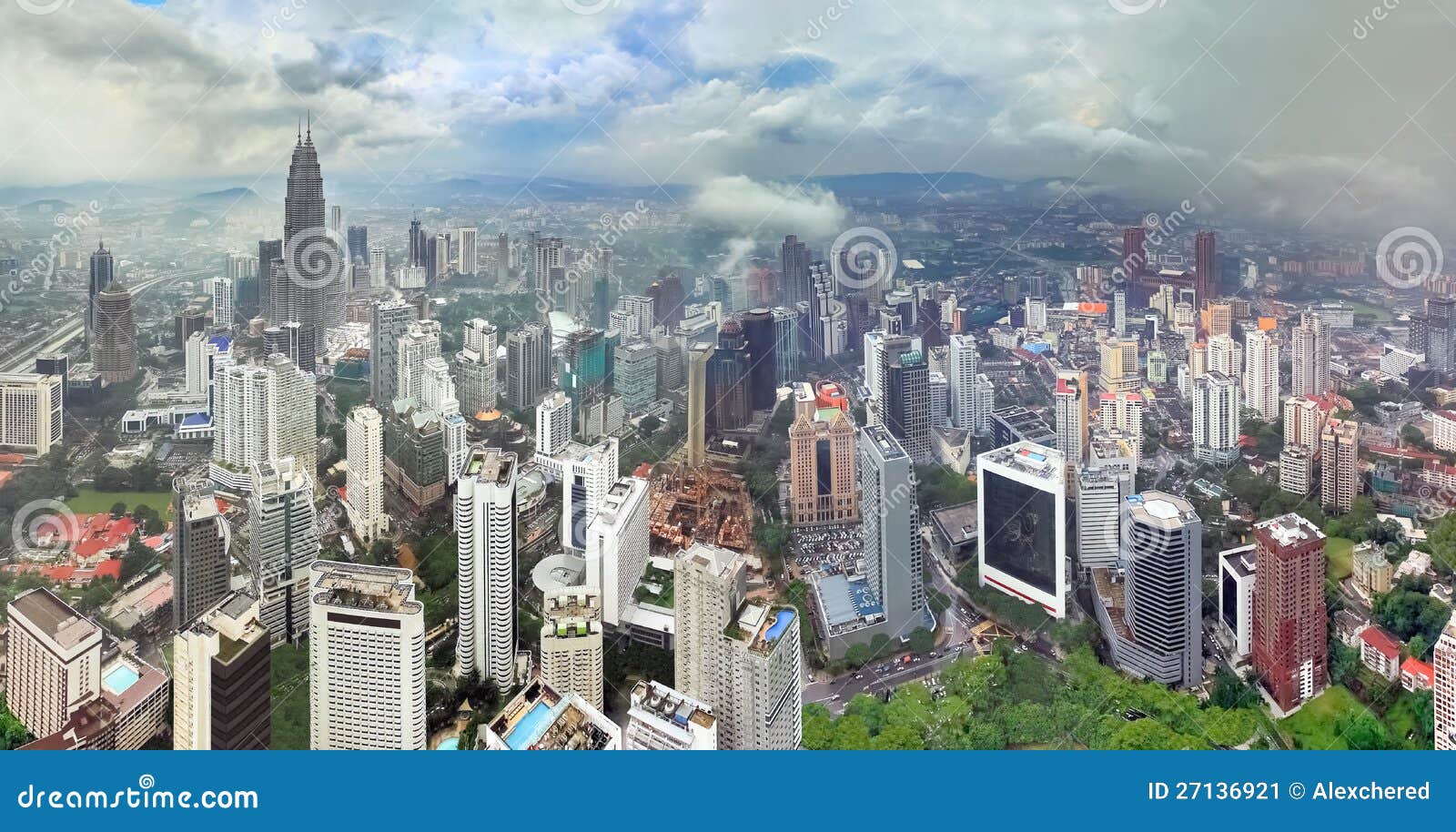 Rainy Season in Kuala Lumpur - Malaysia Stock Image - Image of horizon ...