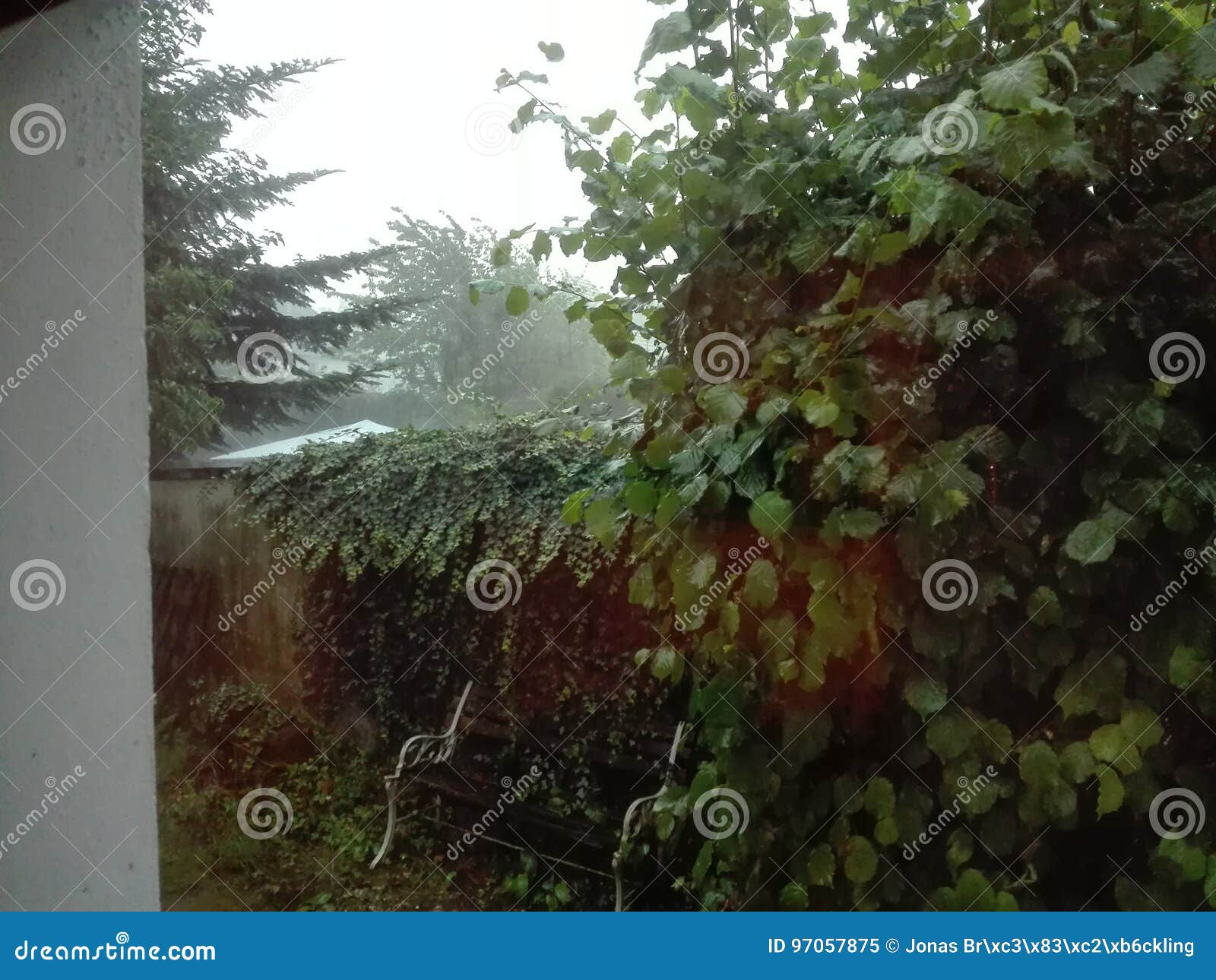 Rainy View Out of the Window Stock Image - Image of germany, water ...