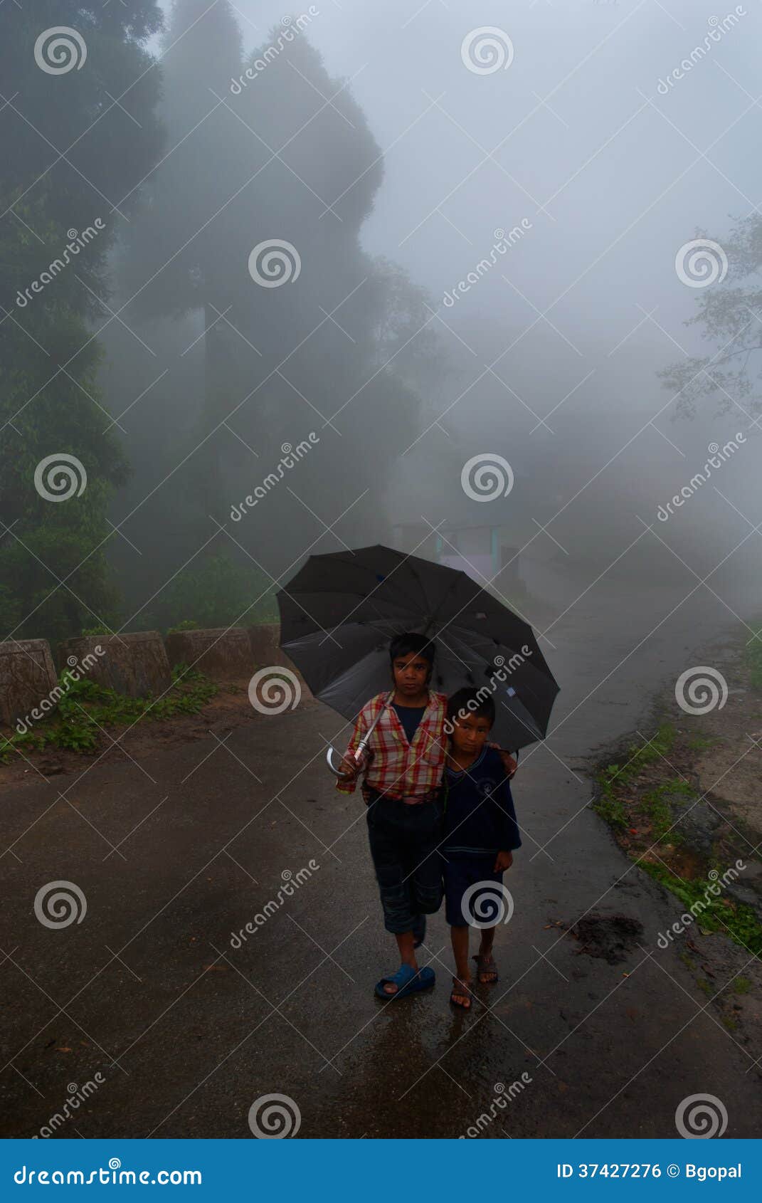 Rainy walk editorial photo. Image of hills, rainy, walk - 37427276