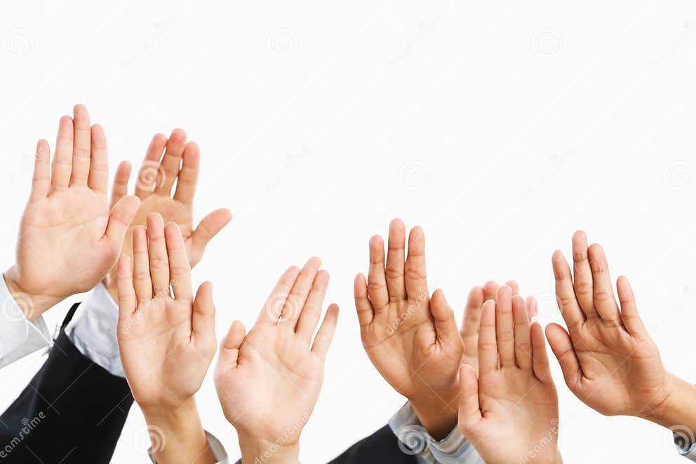 Raise hand stock image. Image of cooperation, business - 10941291