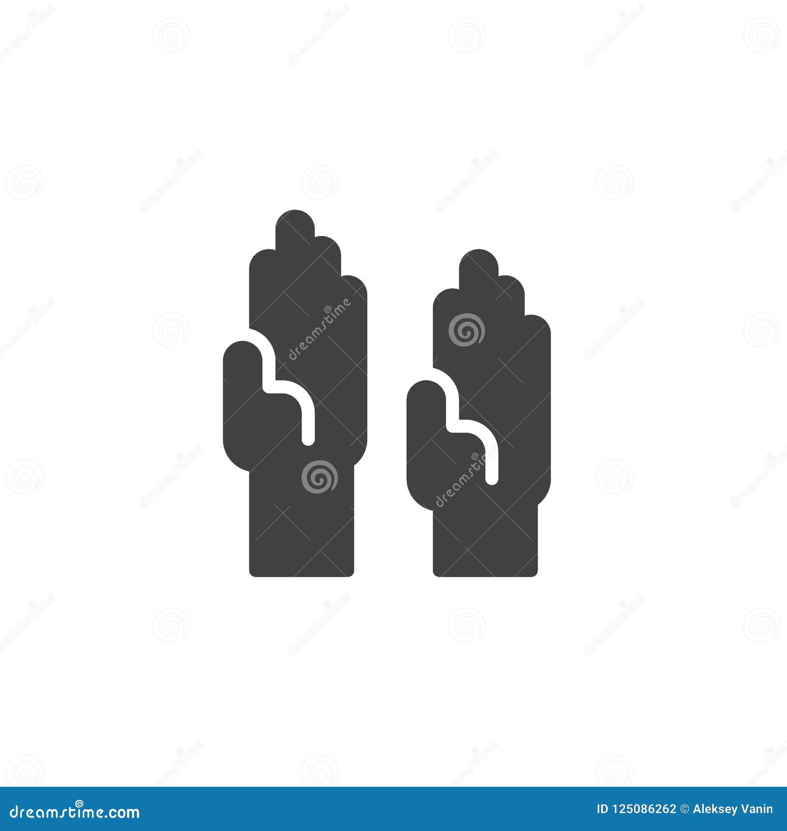 Raise hands vector icon stock vector. Illustration of pixel - 125086262