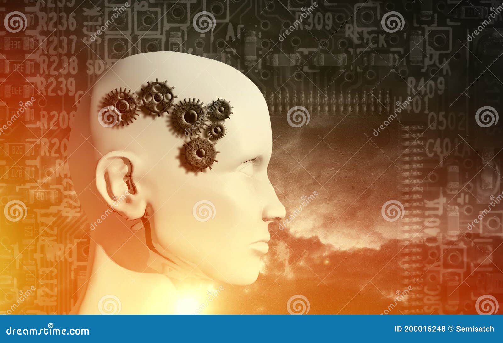 Raise of the Machines - Artificial Intelligence, Robot, Cyborg Concept ...