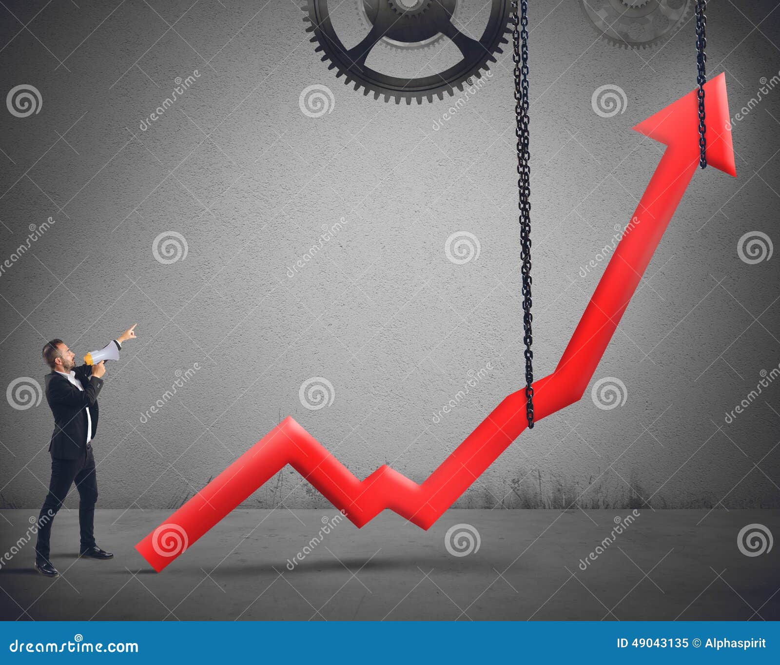 Raise the statistics stock image. Image of growth, finance - 49043135