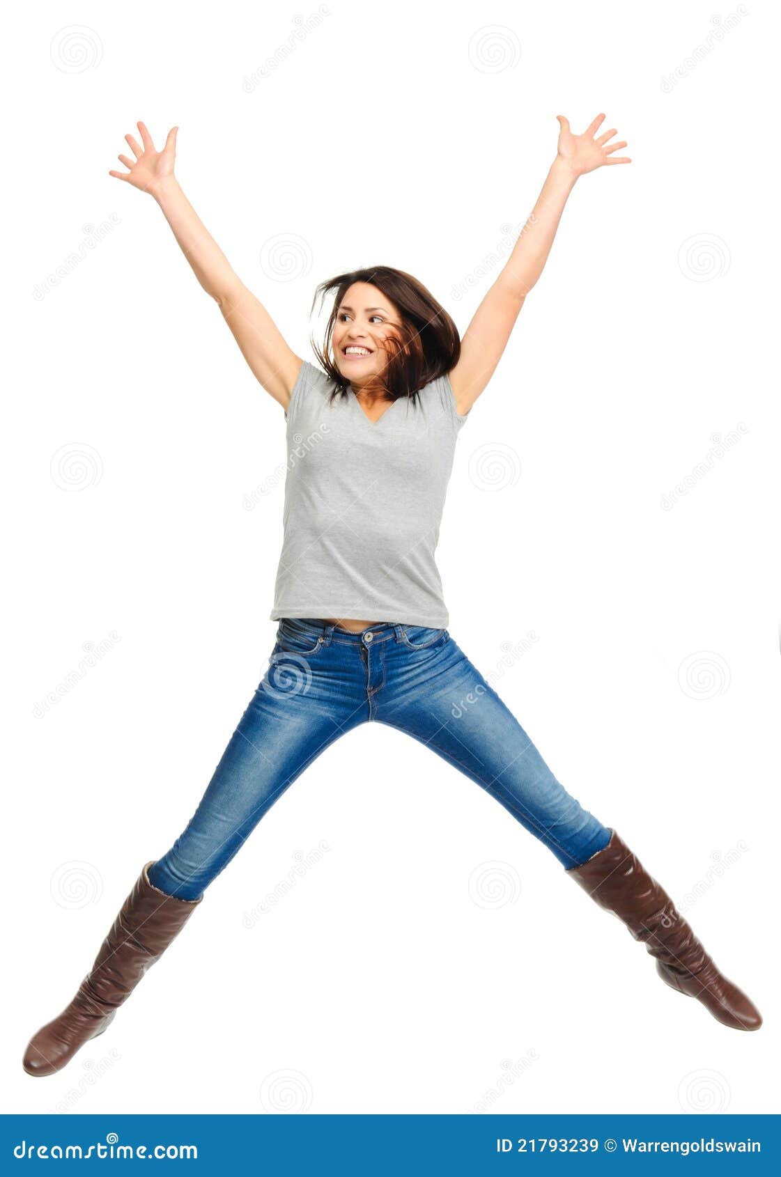 Raise your arms up stock image. Image of success, white - 21793239