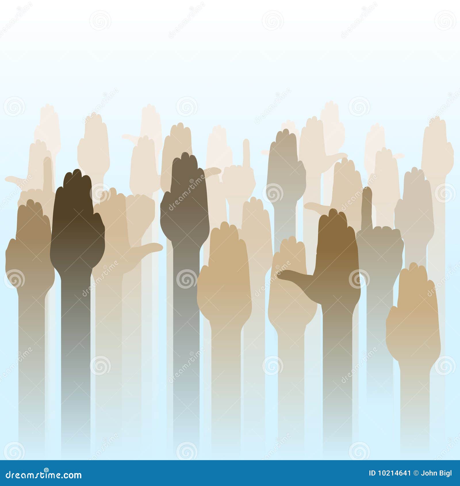 Raise your hand stock vector. Illustration of finger - 10214641