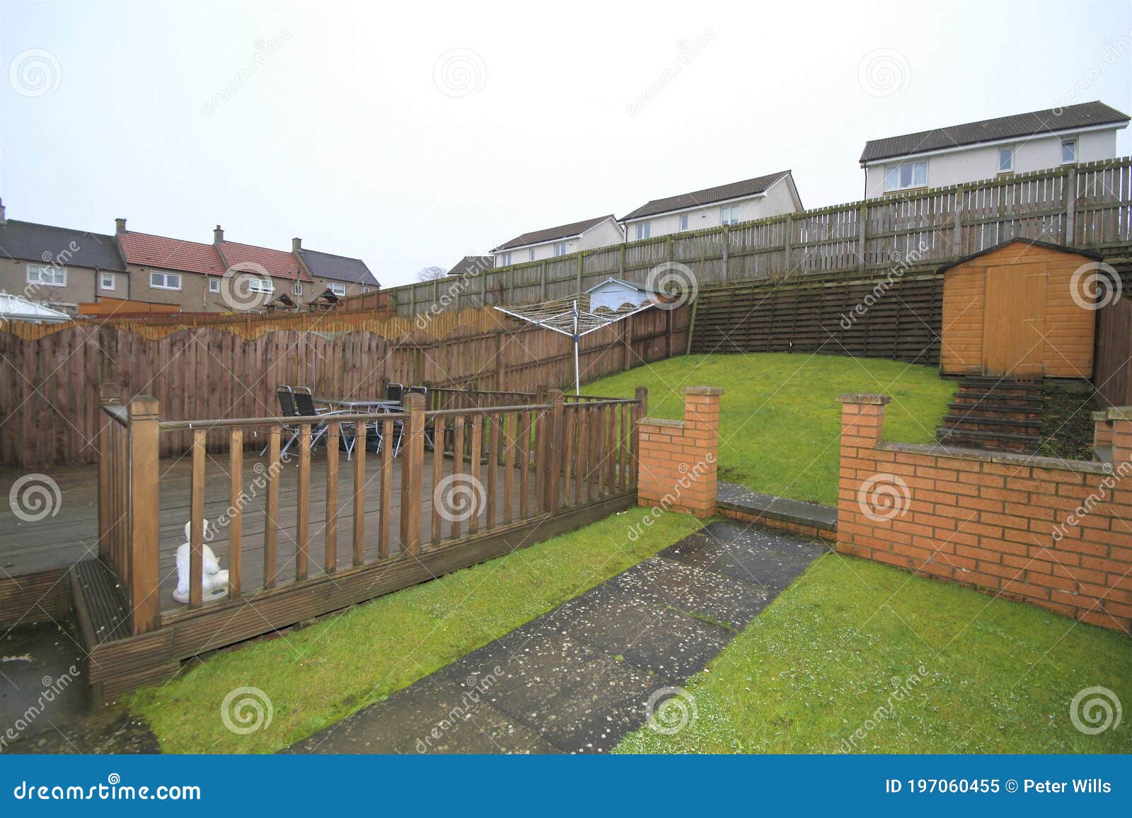 Raised back garden stock image. Image of outdoor, nature - 197060455