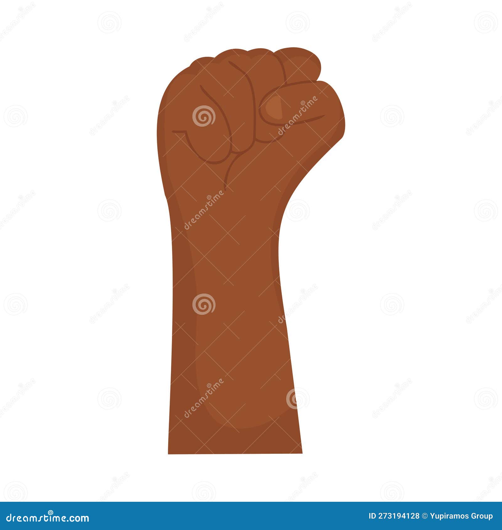 Raised black hand stock vector. Illustration of king - 273194128