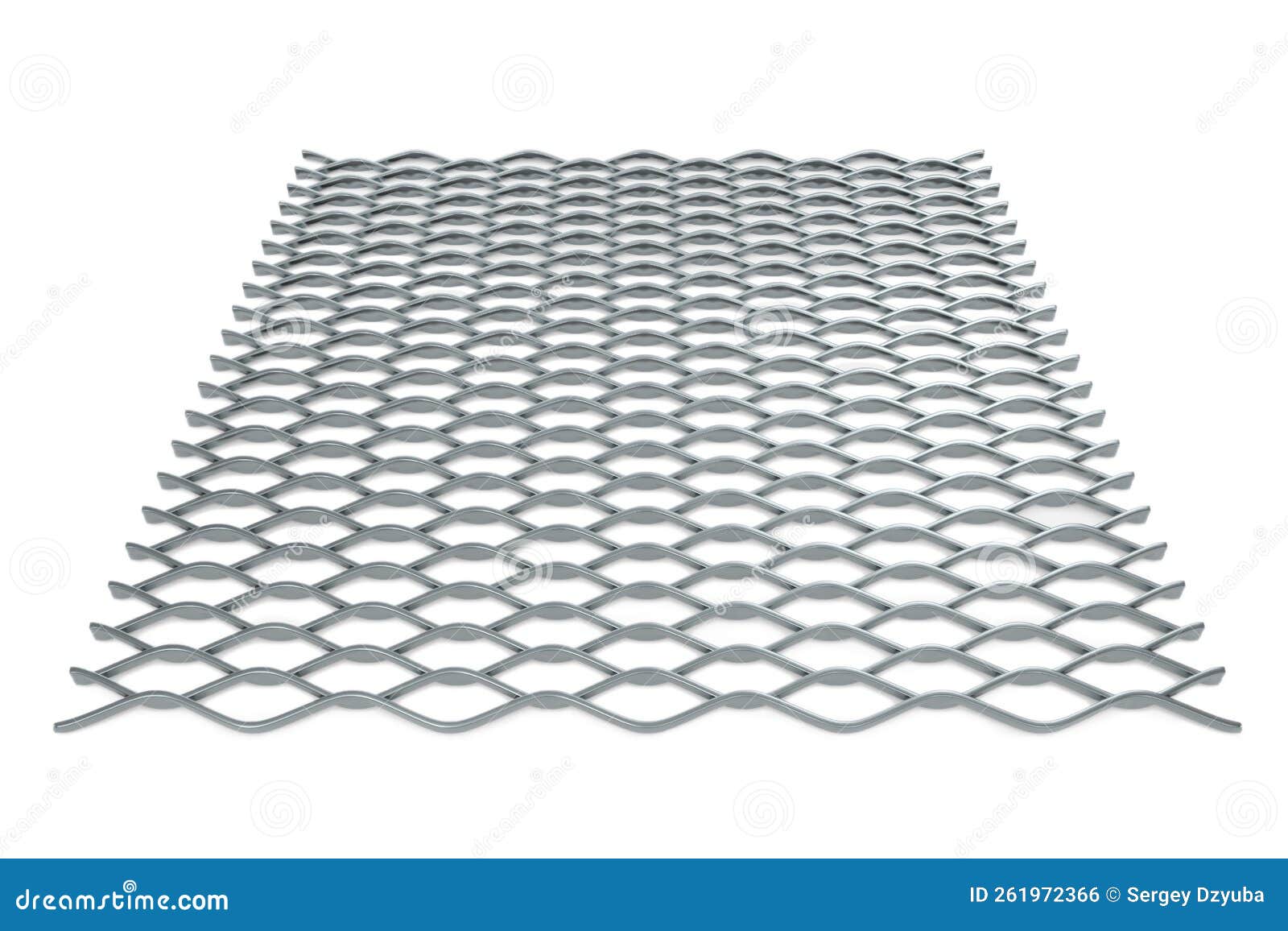 Raised Expanded Metal Grid - 3d Stock Illustration - Illustration of ...