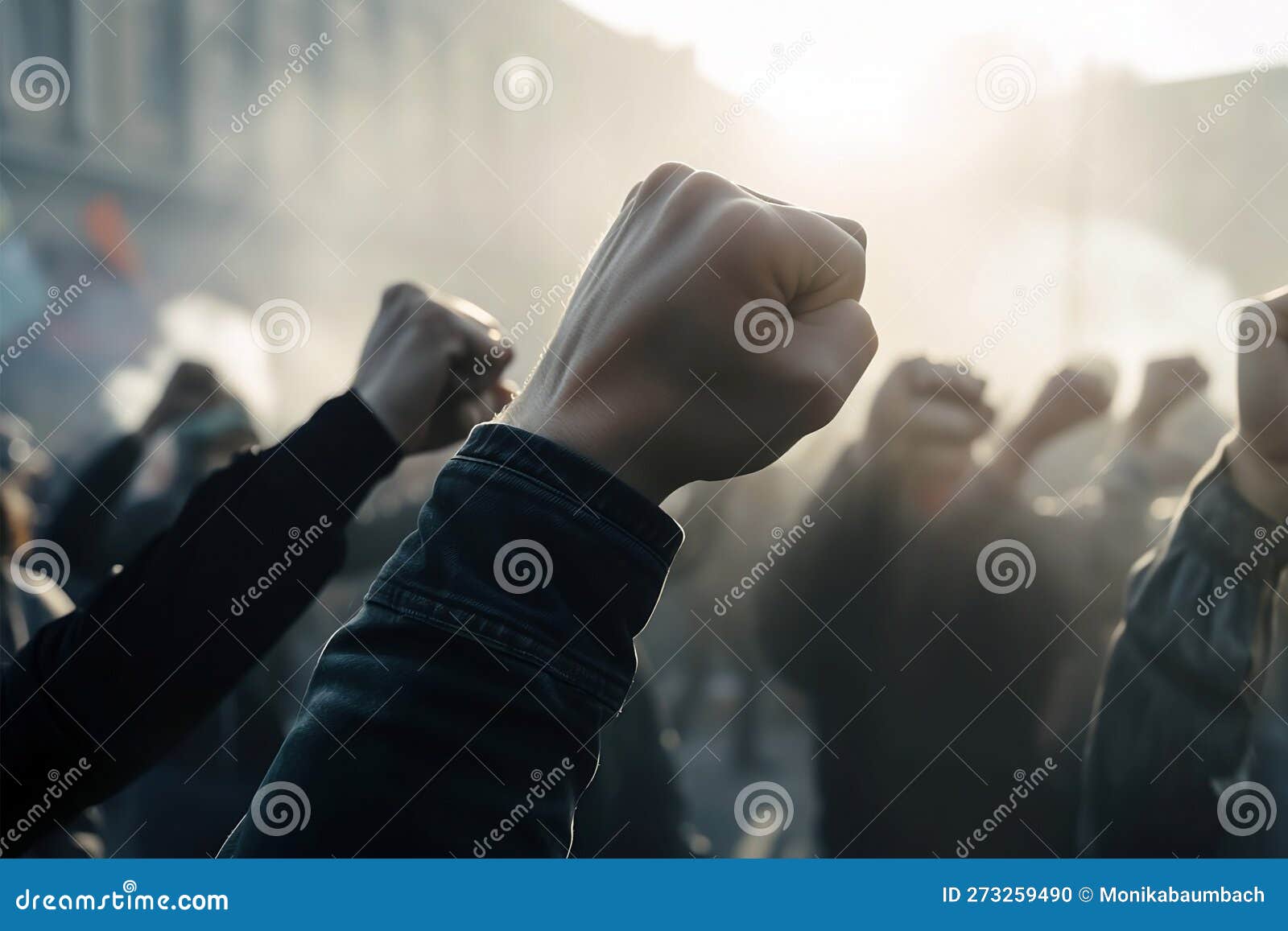 Raised Fists In Juneteenth And African Liberation Day Celebration ...