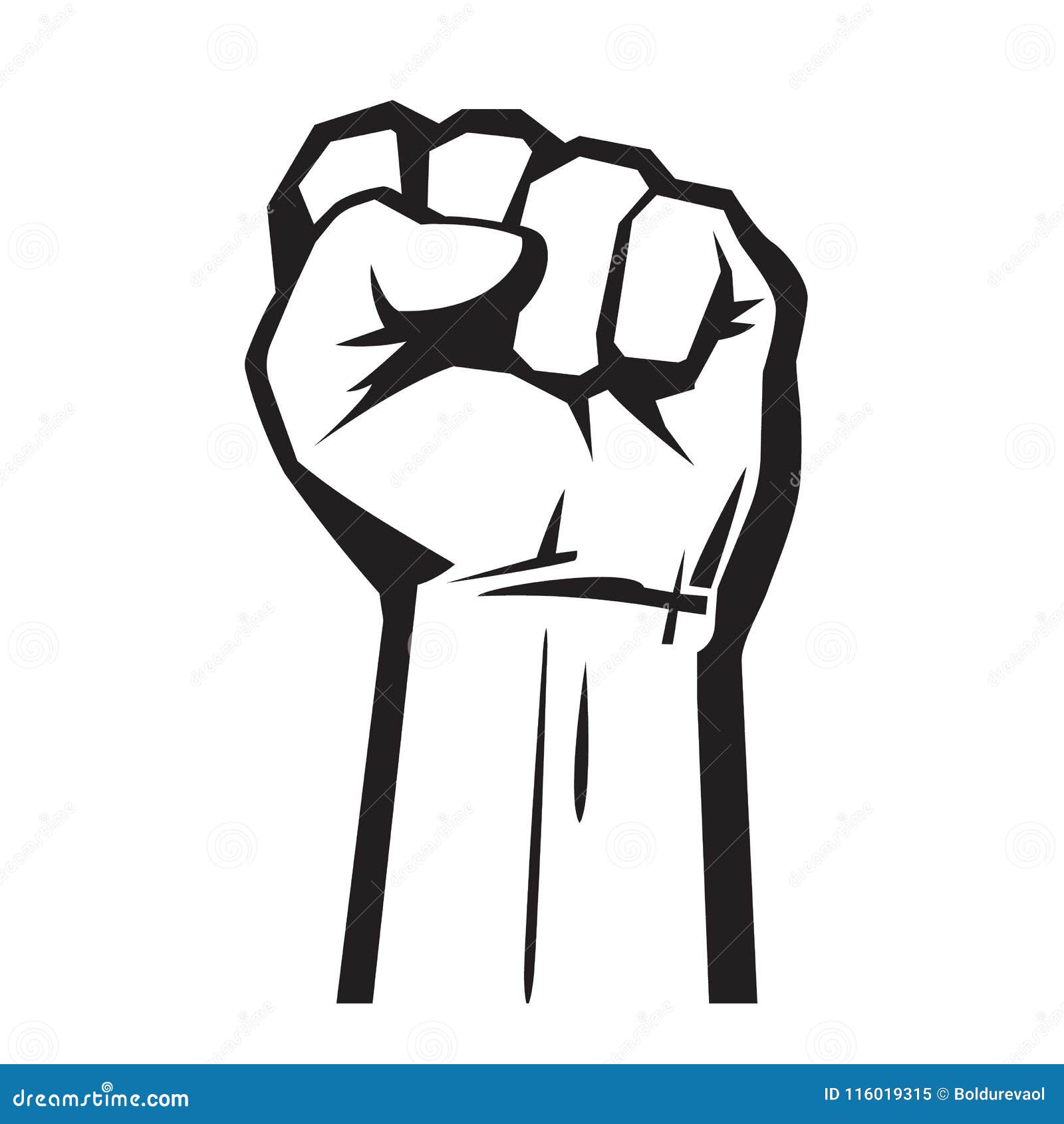 Raised Hand With Clenched Fist Cartoon Vector | CartoonDealer.com ... Raised Hand With Clenched Fist Cartoon Vector | CartoonDealer.com ...