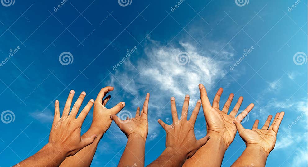 Raised hands stock image. Image of move, enjoyment, body - 16116041