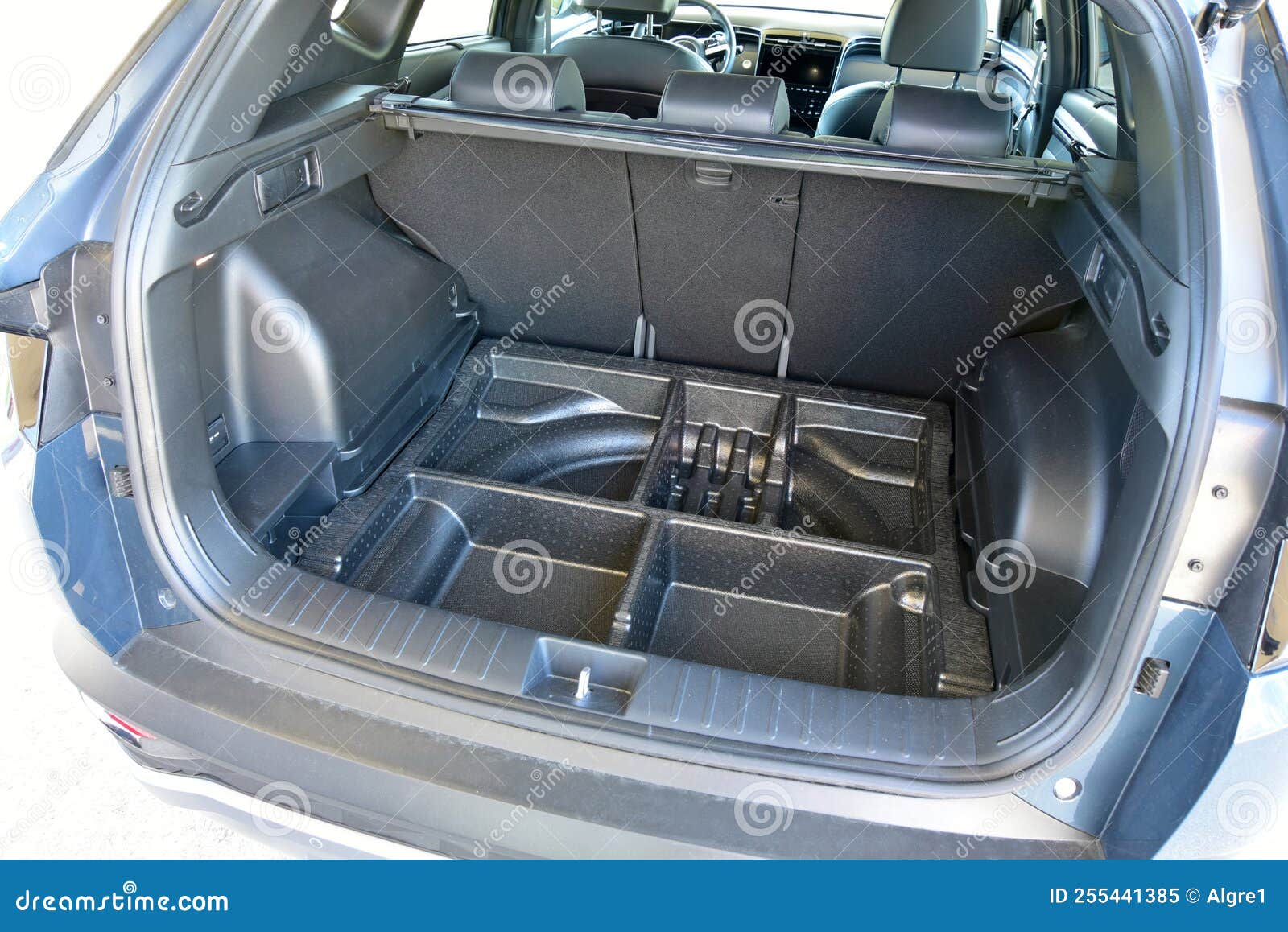 Raised the First Floor of the Trunk of the Car Stock Image - Image of ...