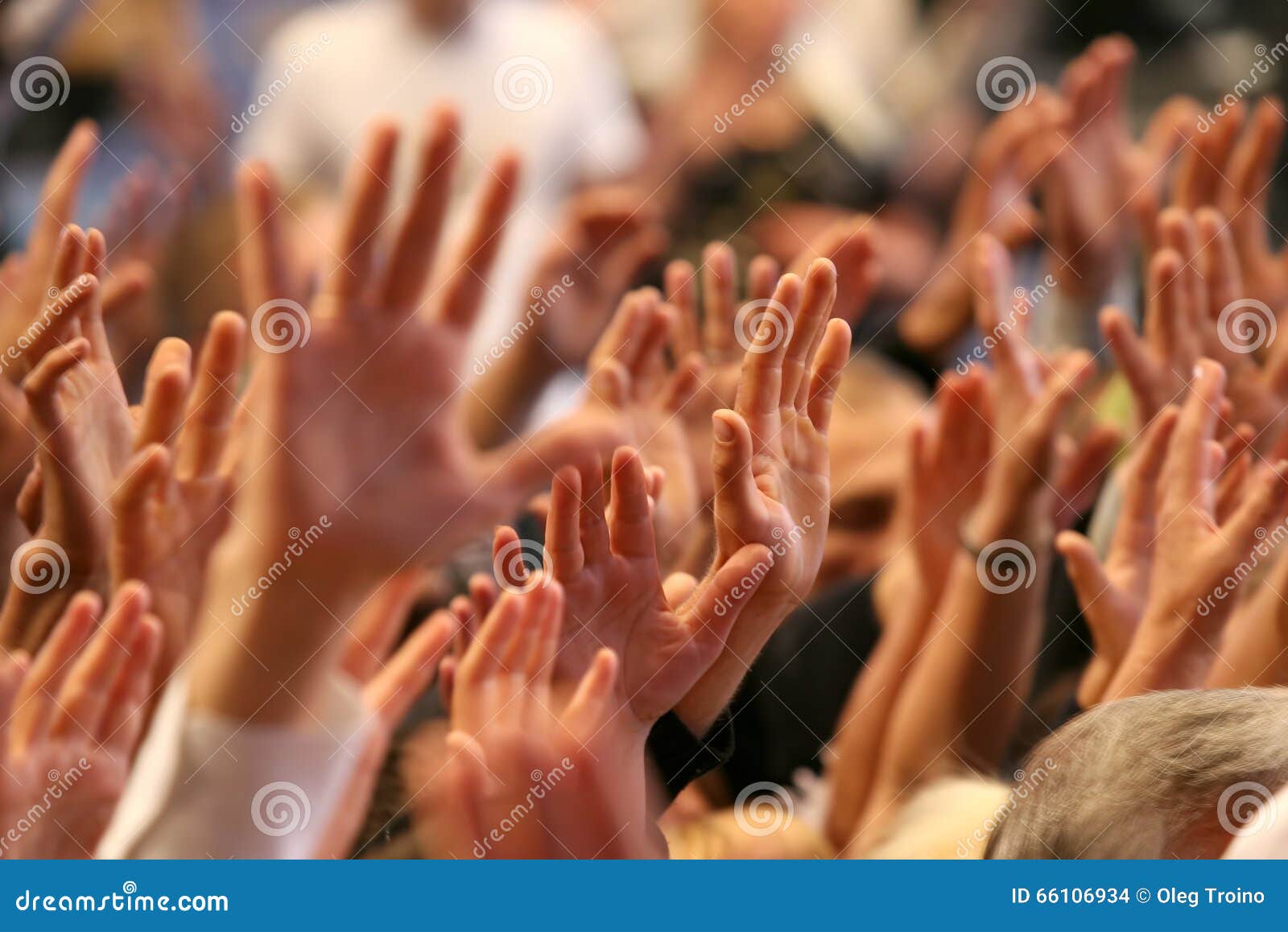 Raised Up a Human Hands at the Event Stock Photo - Image of celebration ...