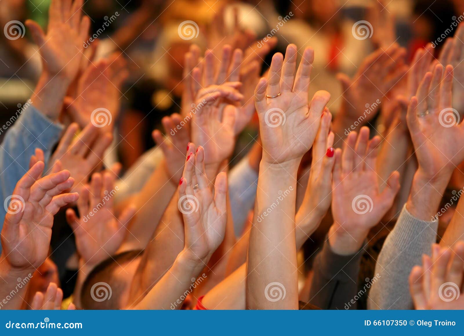 Raised Up a Human Hands at the Event Stock Photo - Image of light, hand ...