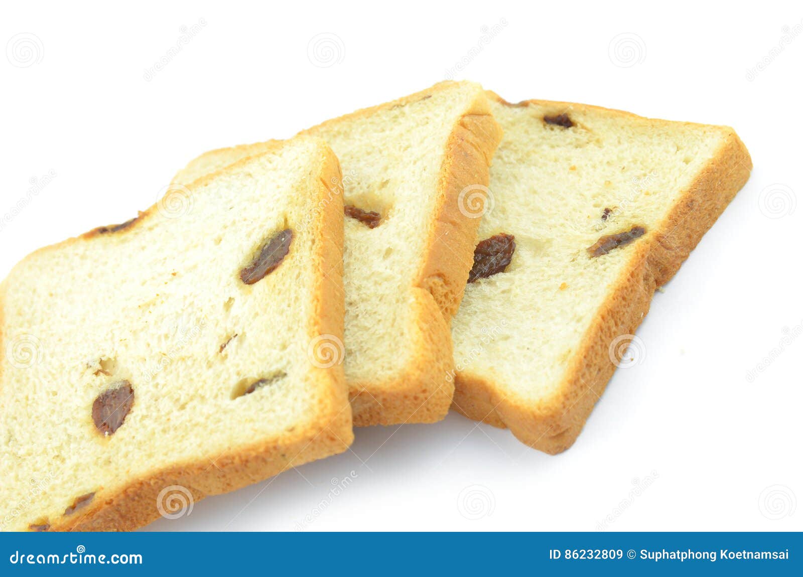 Raisin bread. stock image. Image of bakery, sliced, slice - 86232809