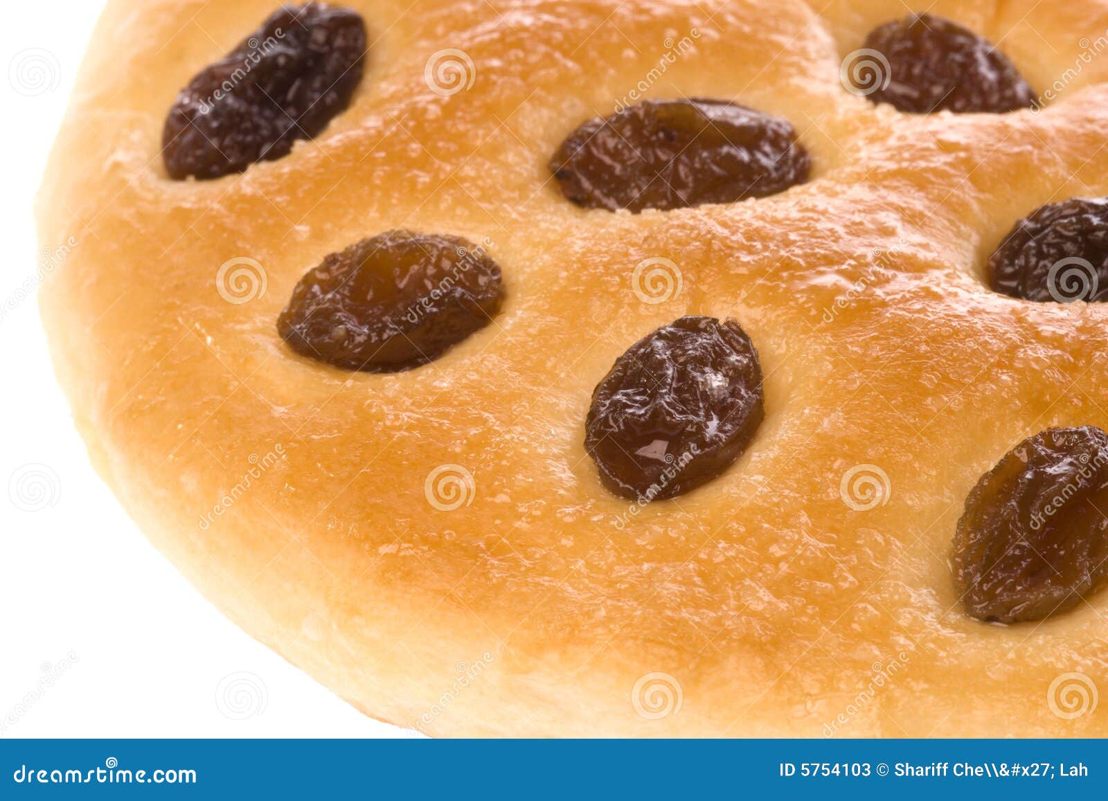 Raisin Bun stock image. Image of closeup, raisin, baked - 5754103